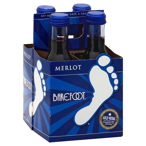 Barefoot Cellars - Merlot NV (4 pack cans) | Liquor Store Online