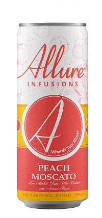 Allure Infusions Peach Moscato 250ml | Liquor Store Online