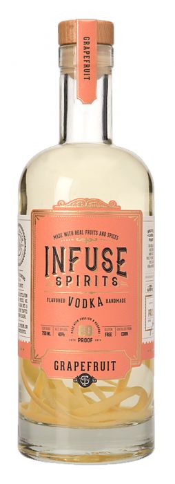 Infuse Spirits Vodka Grapefruit Real Fruit Gluten Free 750ml ...