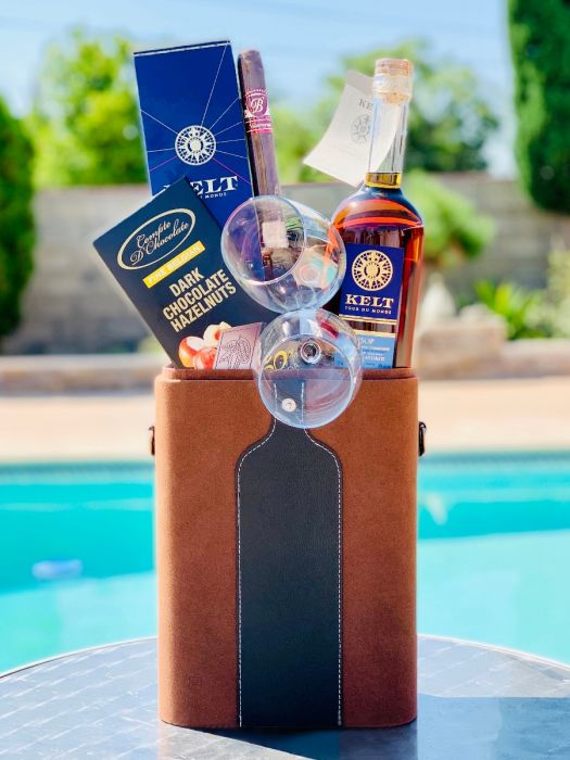 Gift Basket 144 Kelt Cognac Vsop 750ml In Wine Carrier | Nationwide Liquor