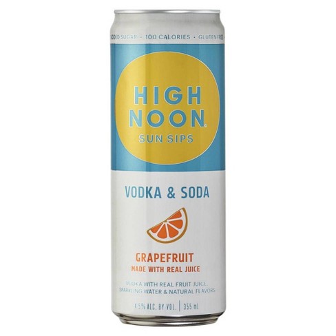 High Noon Sun Sips Vodka & Soda Grapefruit 355 Ml Can | Nationwide Liquor