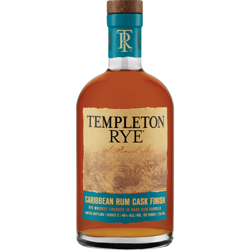 Templeton Whiskey Rye Caribbean Rum Cask Finish Indiana 750ml | Liquor ...