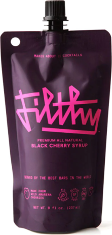 Filthy Black Cherry Syrup 8oz Pouch | Liquor Store Online