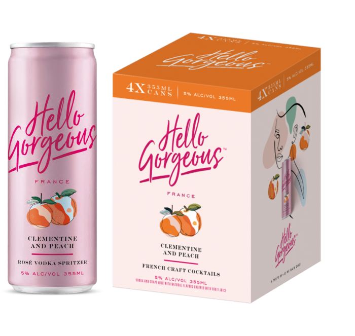 Hello Gorgeous Craft Cocktail Clementine And Peach France/ White Grape ...