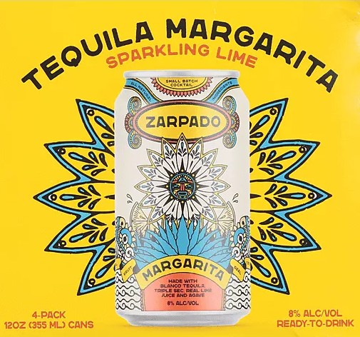 Zarpado - Sparkling Lime Tequila Margarita (4 pack 12oz cans ...