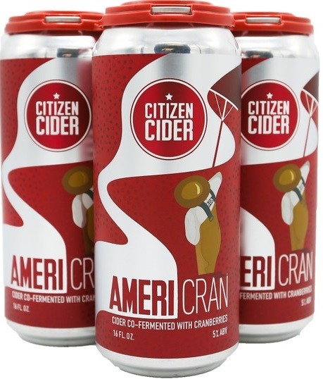 Citizen Cider - The AmeriCran Cider (4 pack 16oz cans) | Liquor Store ...