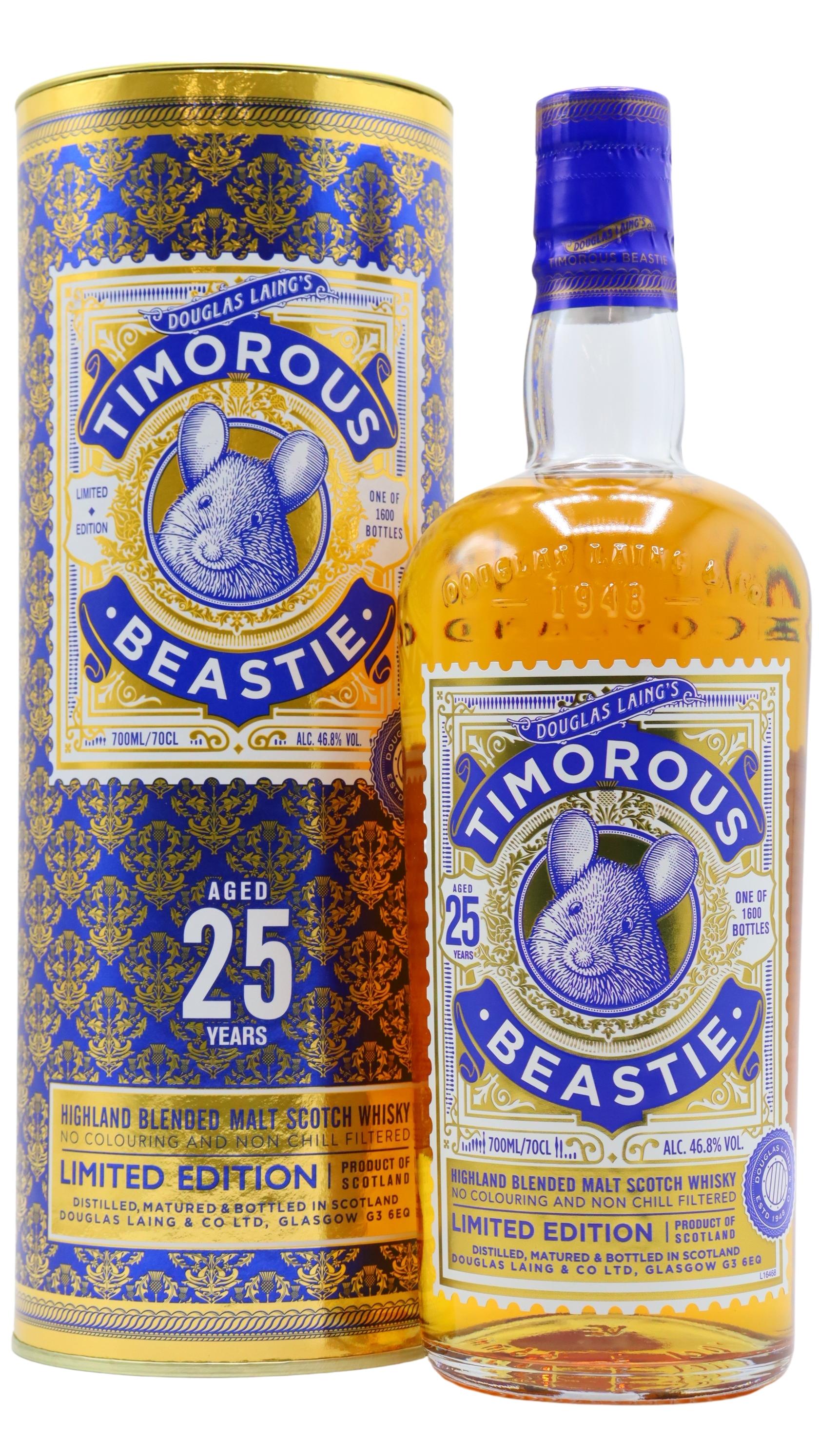 Timorous Beastie - Limited Edition 25 year old Whisky 70CL | Nationwide ...