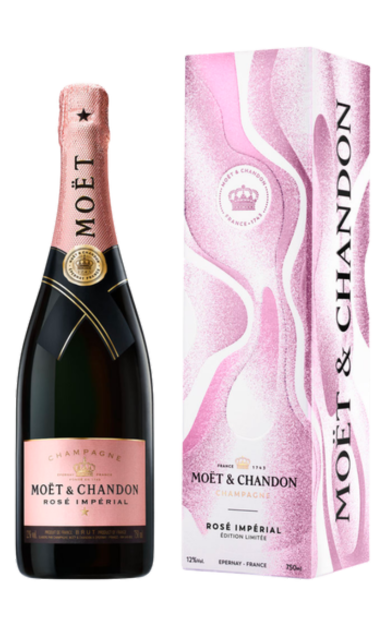 Moet & Chandon Champagne Brut Rose Imperial End Of Year Limited Edition France 750ml ...