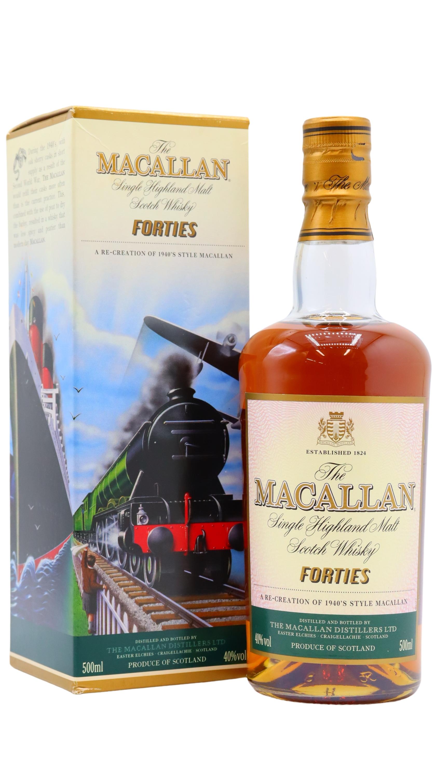 Macallan - Travel Series Forties 1940's Whisky 50CL | Nationwide Liquor