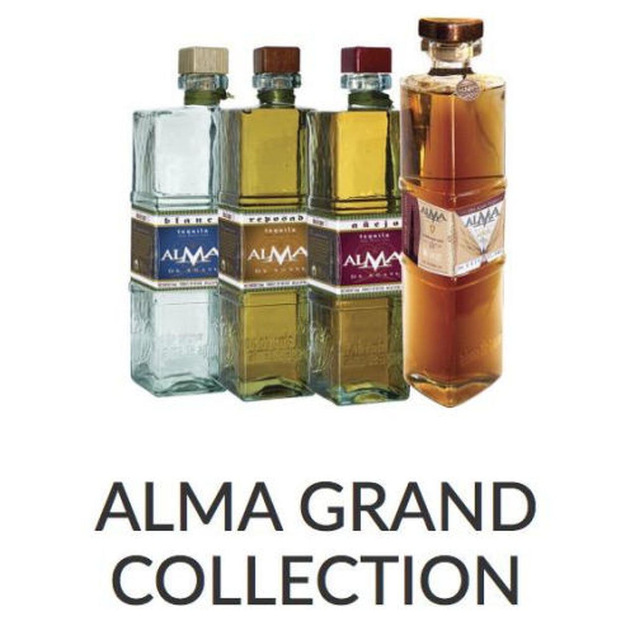 Alma De Agave 4 Bottle Grand Collection 1 Each of Blanco, Reposado ...