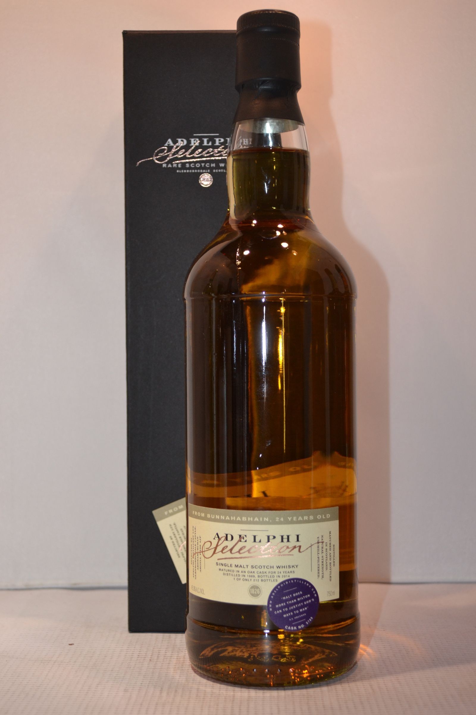 Adelphi Selection Scotch Single Malt Bunnahabhain 90.4pf 1989 24yr ...