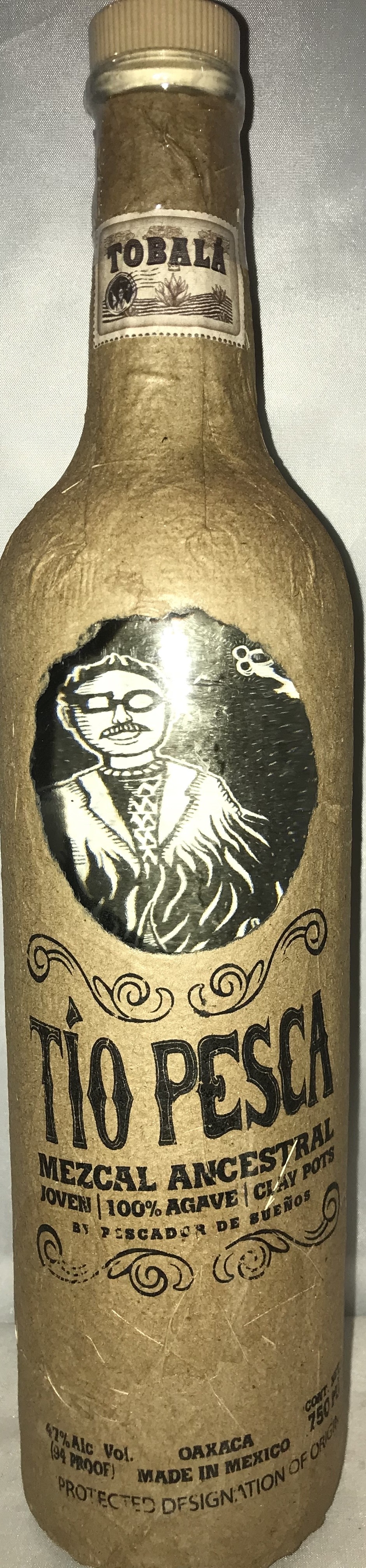 Santa Sabia Tio Pesca Mezcal Tobala Ancestral Jovan 94pf 750ml | Liquor ...