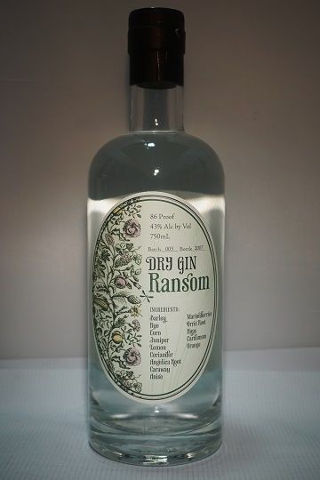 Ransom Dry Gin 86 Proof Oregon 750ml | Liquor Store Online
