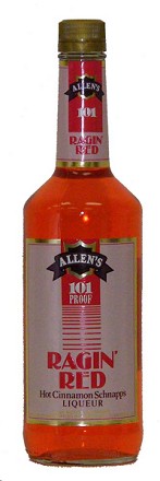 Allen's Schnapps Hot Cinnamon Ragin' Red 101 Proof 750ml | Liquor Store ...